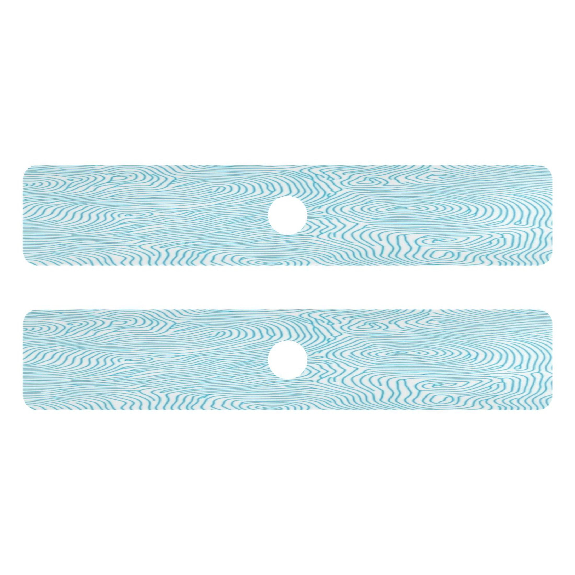 Blue Wave Pattern Extra Long Silicone Algae Sink Mat 30x5.4in 2 Pack ...