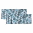 Blue Waves 2 Panels Kitchen Valance, Country Abstract Minimalist ...
