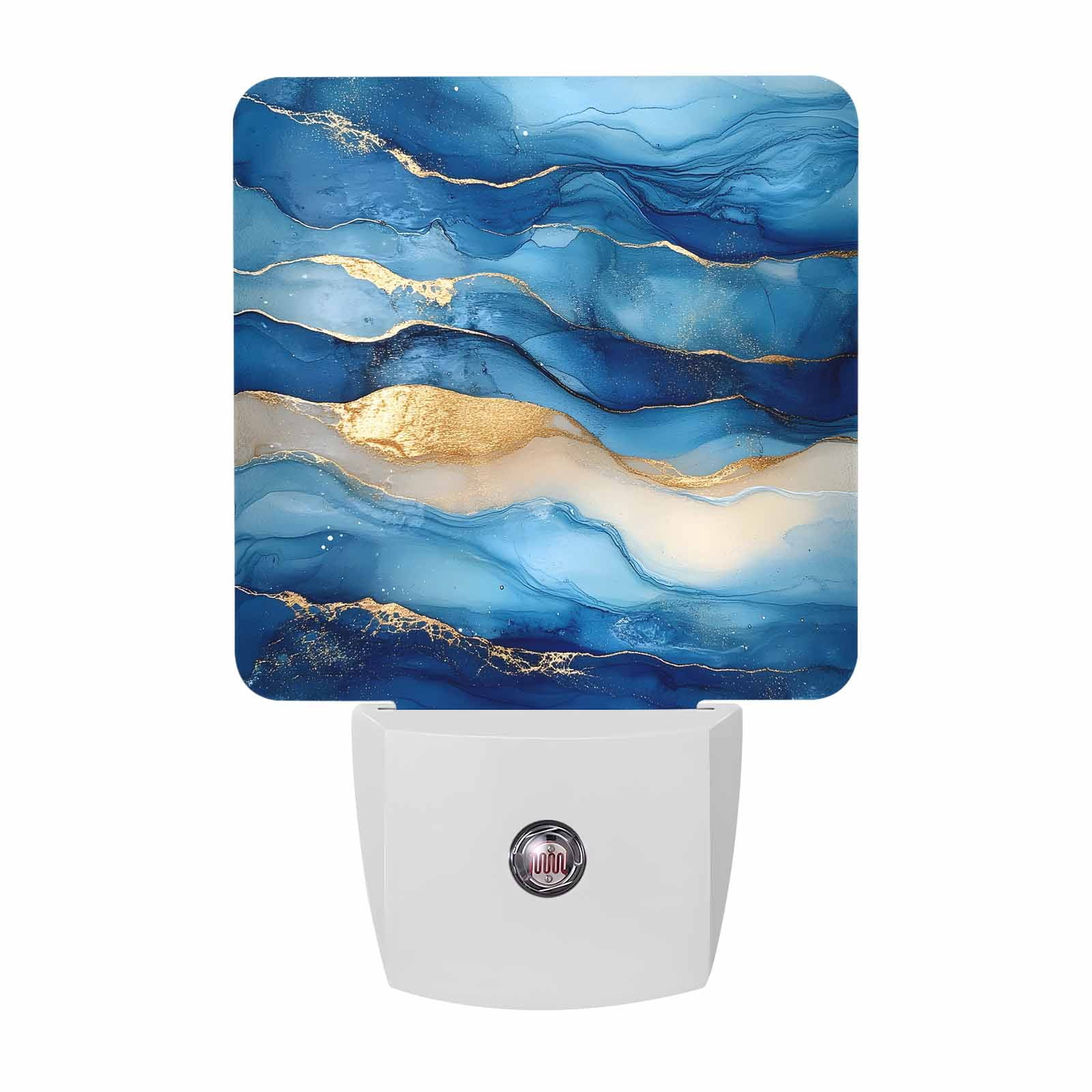 Blue Waves Plug-in LED Night Lights Abstract Golden Giraffe Auto Dusk ...