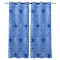 Blue Western Cowboys Blackout Curtains for Bedroom/Living Room, Thermal ...