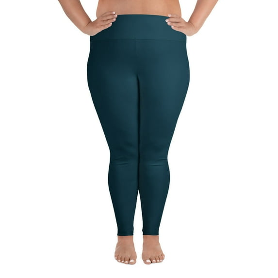 Blue Whale, Navy Plus Size Leggings, Navy Leggings for Plus Size, Big ...