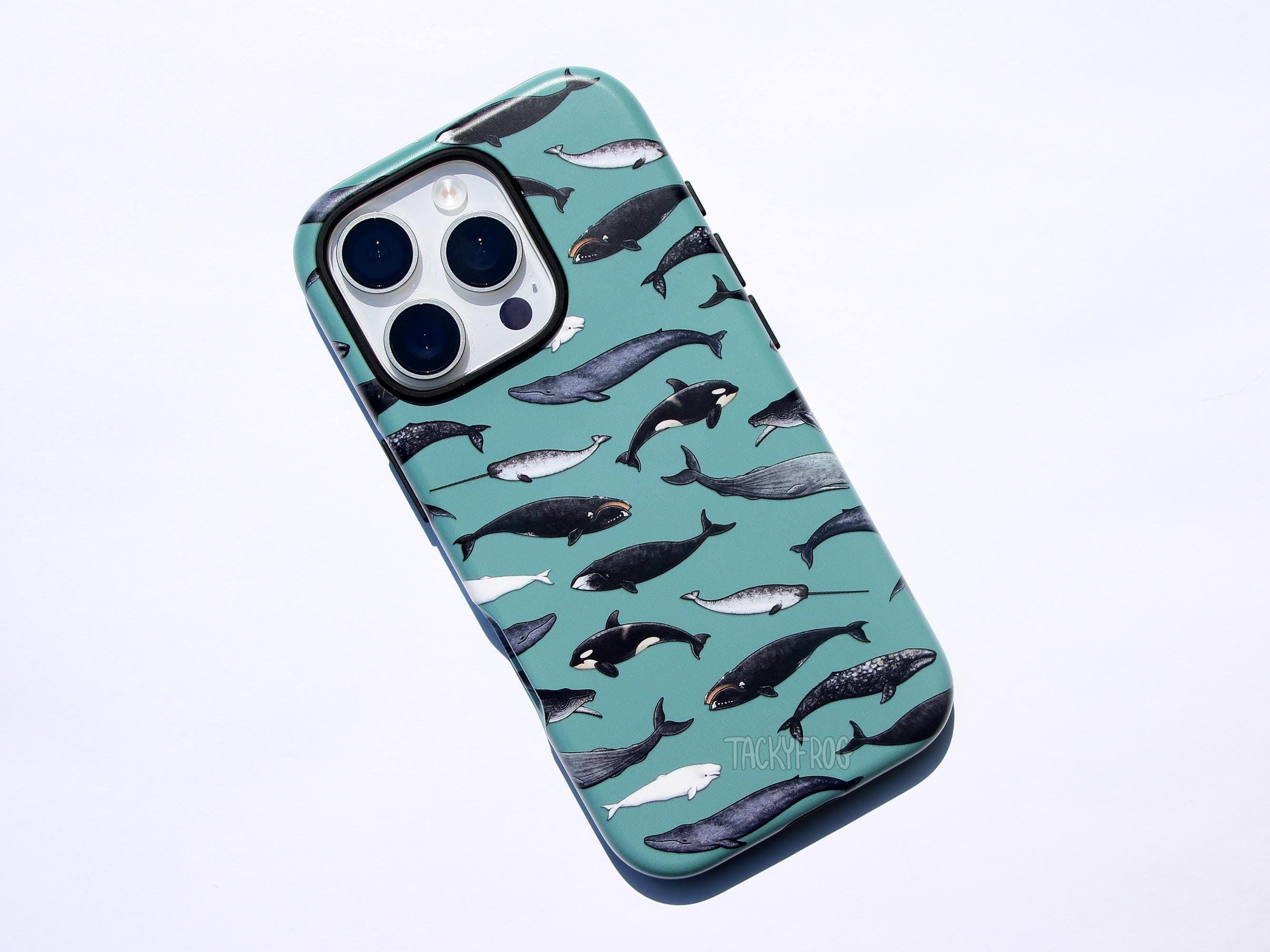 Blue Whale Ocean Case With Cute Marine Life Deep Sea Artwork for iPhone ...