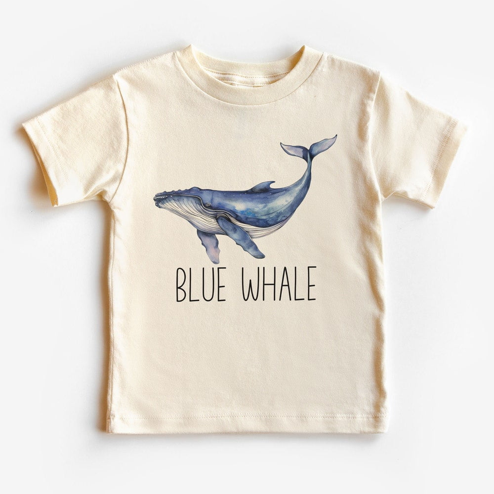 Blue Whale Toddler Shirt - Cute Educational Whale Species Kid'S ...