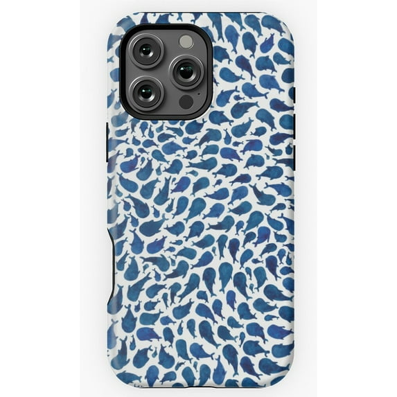Blue Whale Watercolor Ocean Marine Life Art iPhone 11–16 Pro Max ...