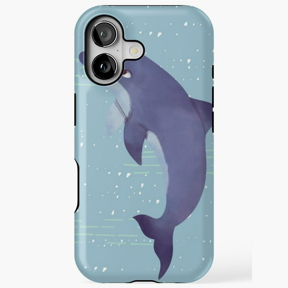 Blue Whale and Dolphin Ocean Friends Phone Case 17 16 15 14 13 12 11 ...