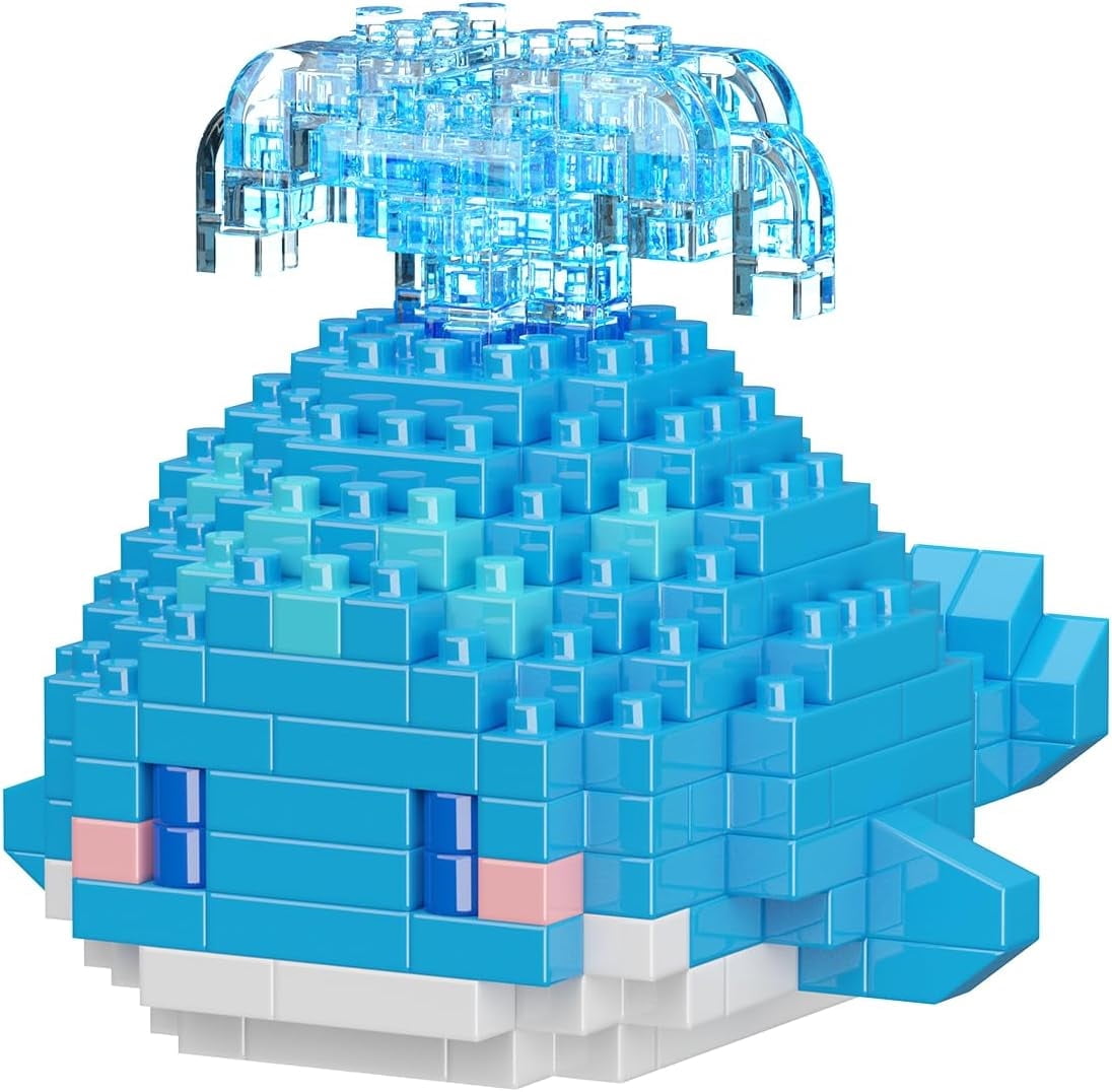 Blue Whales Cute Sea Animals Creature Building Toy Blocks Marine Life ...