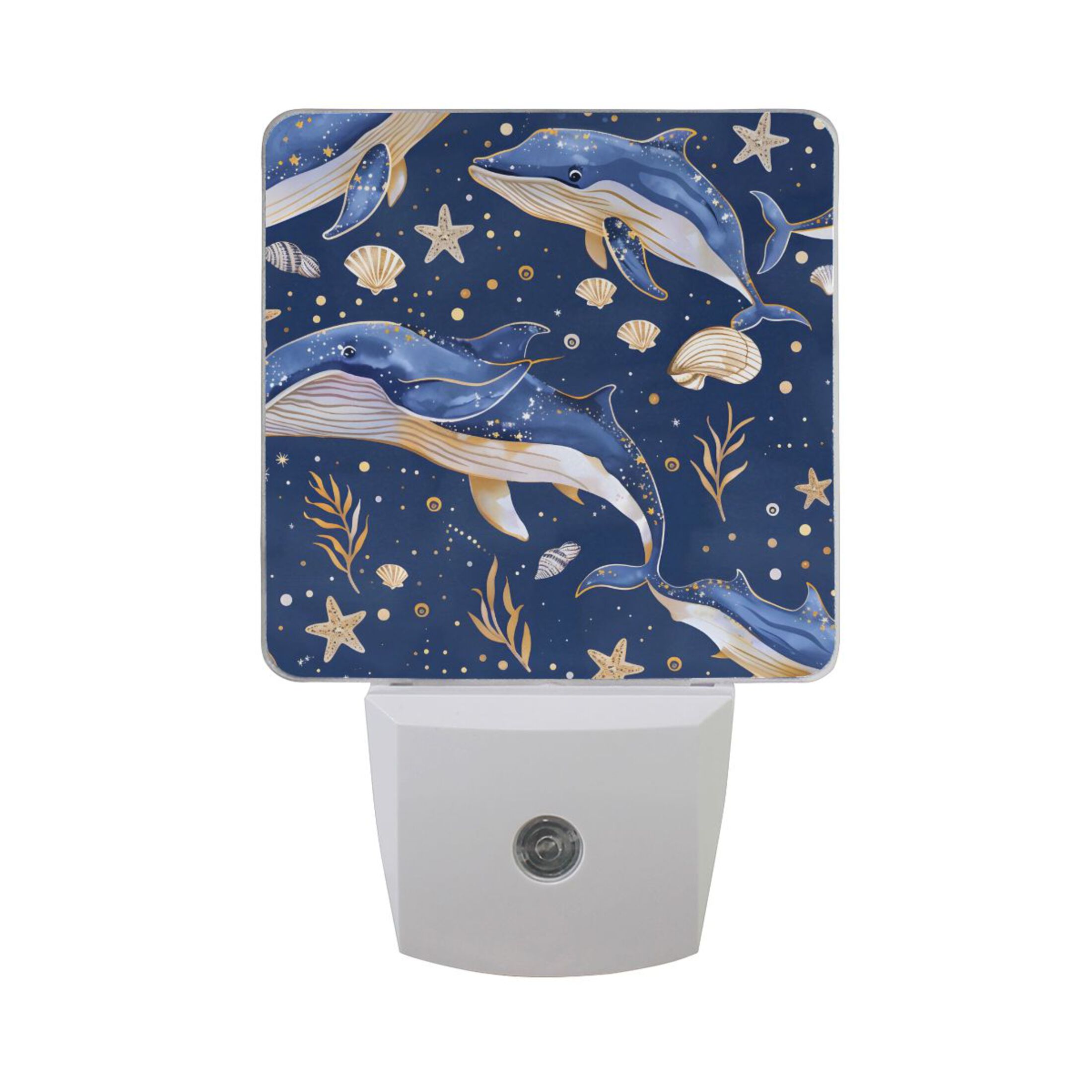 Globe Electric 8946701 Automatic Fiber Optic Whale LED Night Light ...