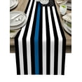 Blue White American Police Flag Table Runner Honoring Law Enforcement ...