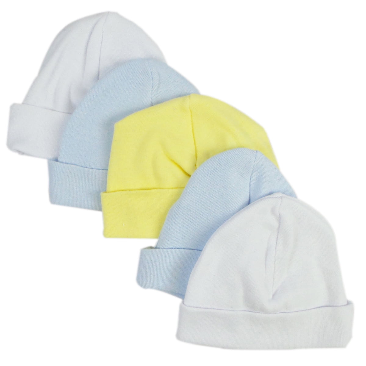 Blue & White Baby Caps (Pack of 5) - Walmart.com