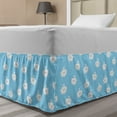 Blue and White Bed Skirt, Boys and Girls Pattern with Polka Dots and ...