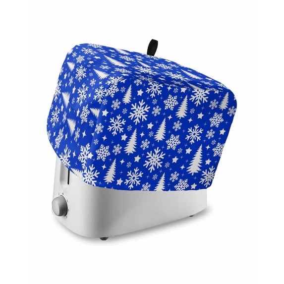Blue White Christmas Toaster Cover 2 Slice, Small Kitchen Appliance ...