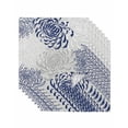 Blue White Cloth Napkins Set of 8 Reusable Dinner Napkins, Abstract ...
