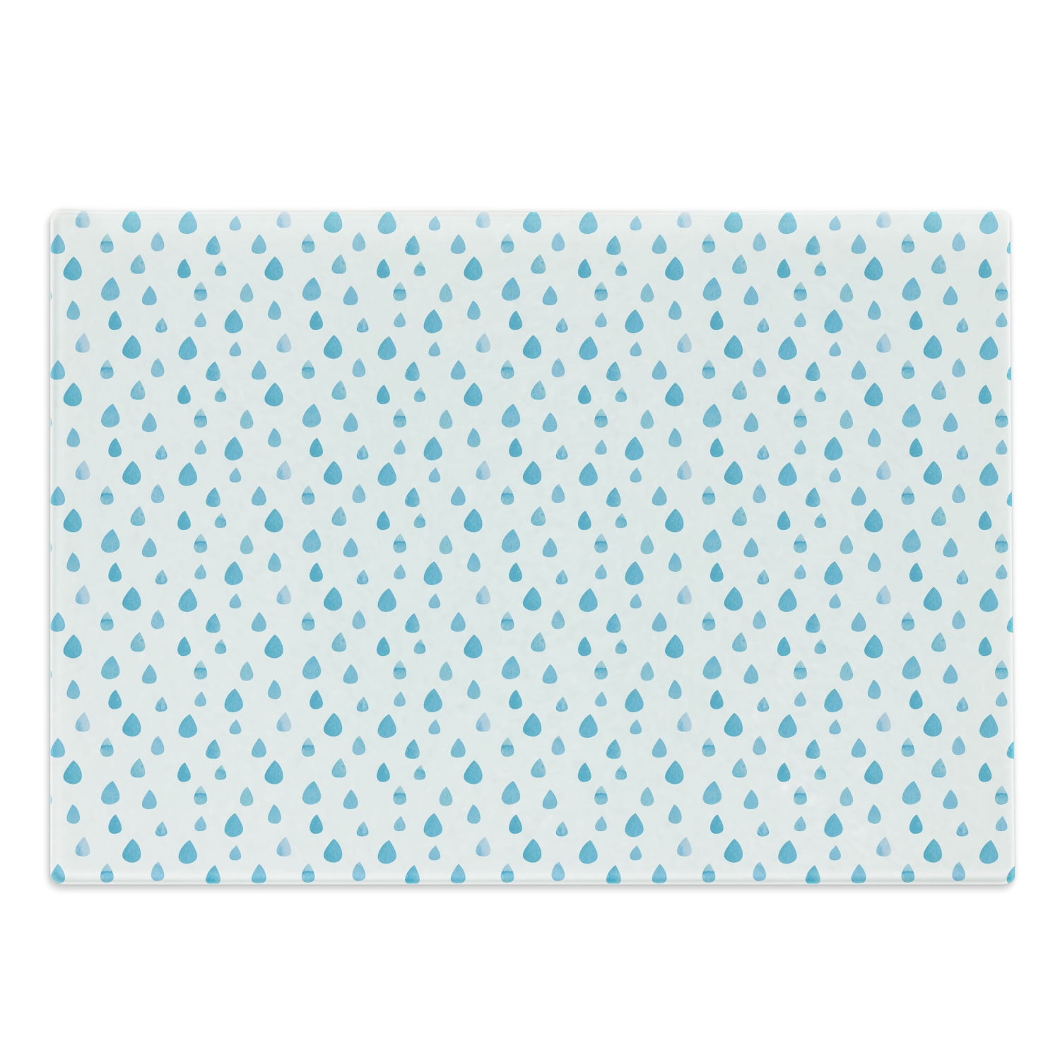 Blue and White Cutting Board, Watercolor Drip Drops Pattern in Various ...
