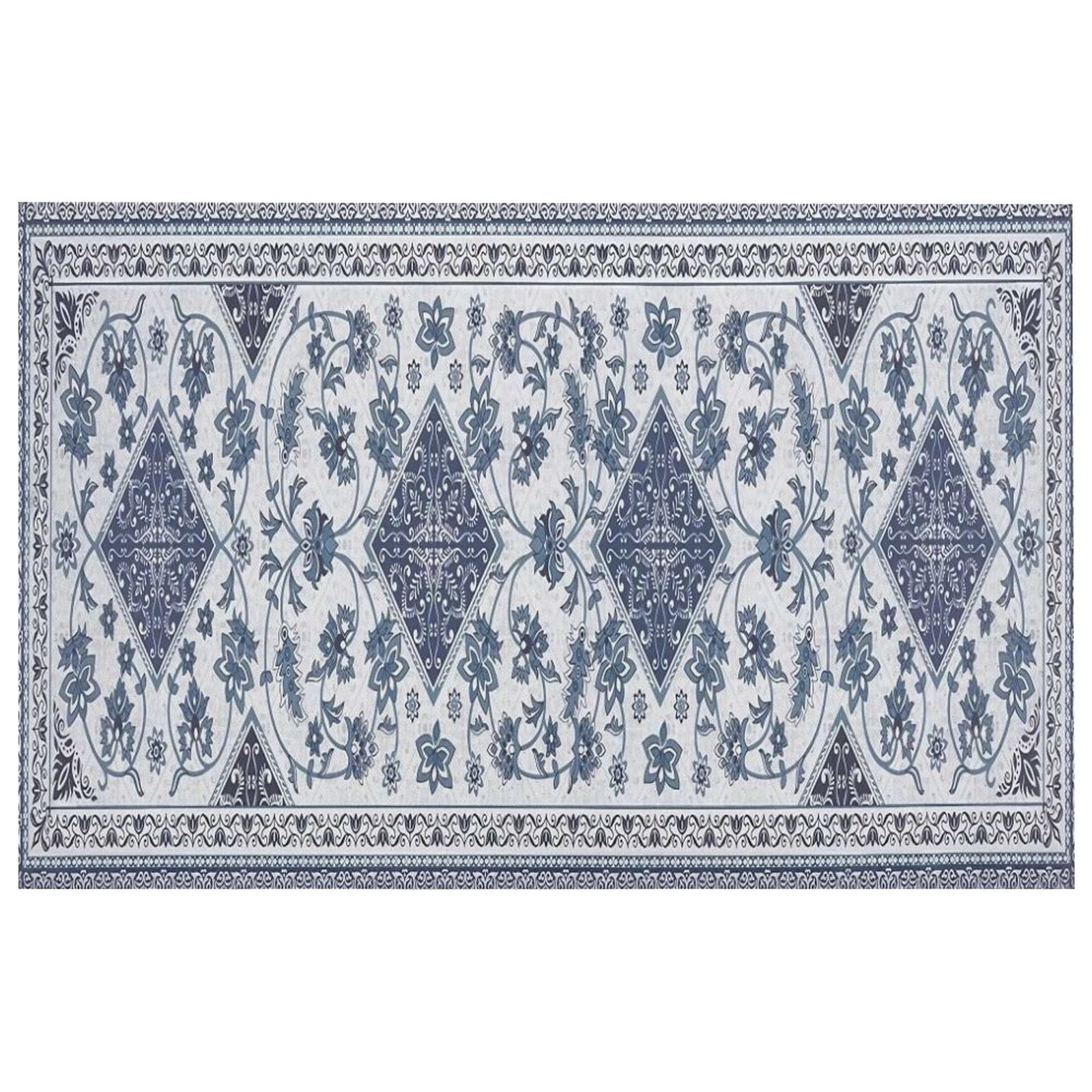 Blue White Ethnic Scarf Adult Home Decor Bedroom Living Room Crystal ...