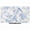 Blue White Flowers TV Dust Cover,Stretchable TV Screen Desktop Computer ...