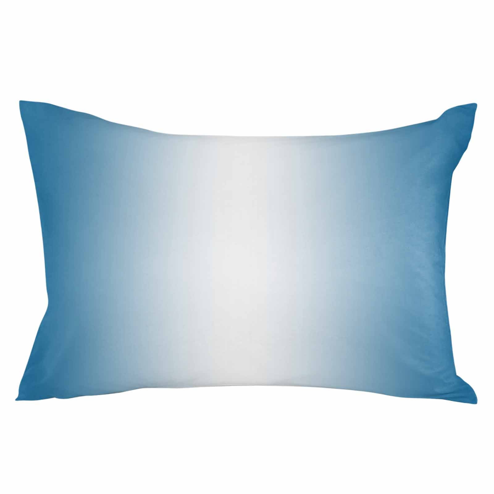 Blue White Gradient Modern Abstract Art Throw Pillow Cover, Pillowcase ...
