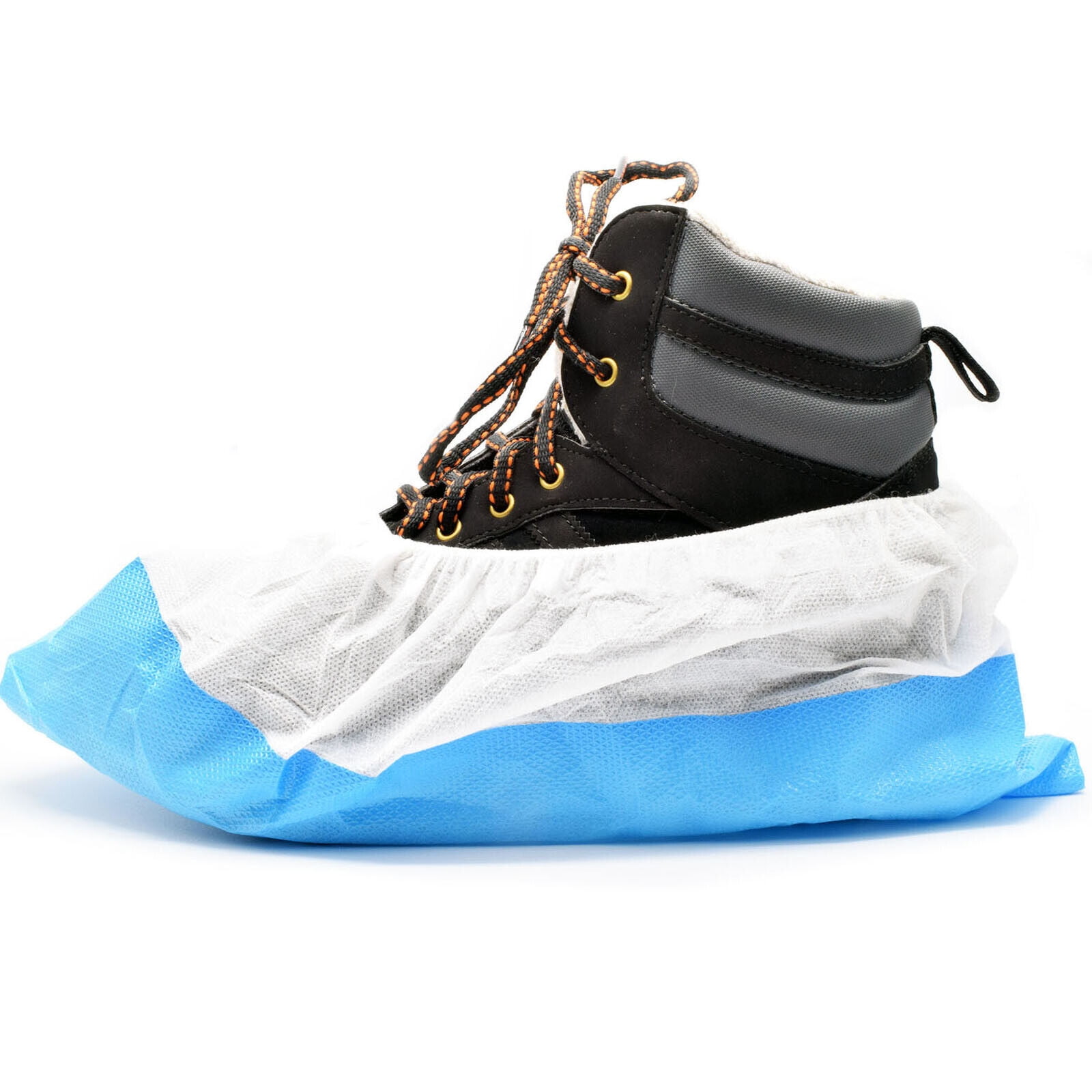Blue/White Heavy Duty Tough Re-usable Overshoes Shoe Covers All Qties ...