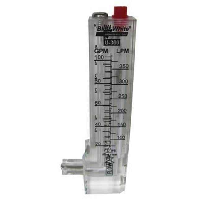 Blue-White Industries U-30150P Flowmeter 1.5 in. PVC Pipe, Vertical ...