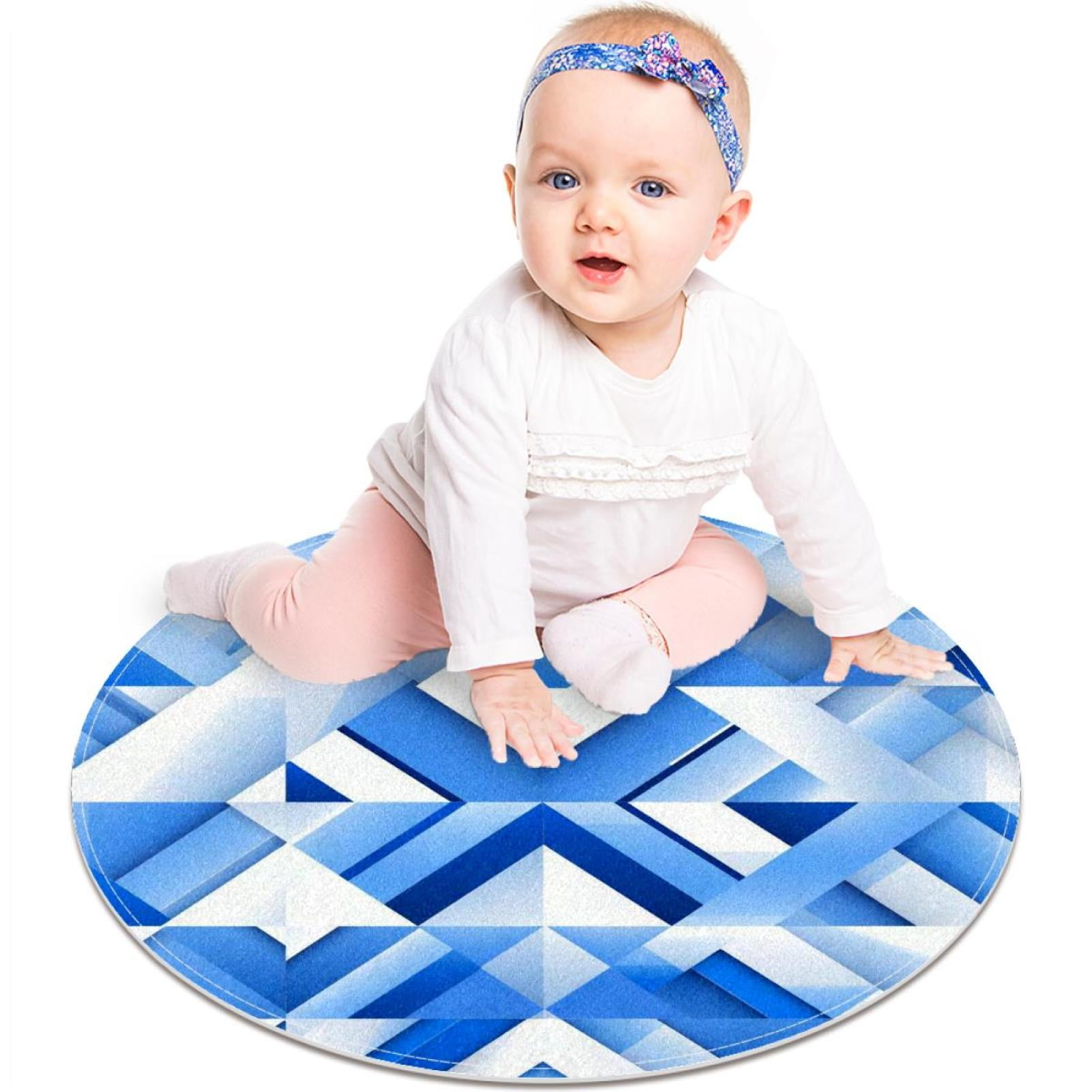 Blue White Israel Flag Prints Small Area Rugs Bathroom Rugs, Non-Slip ...