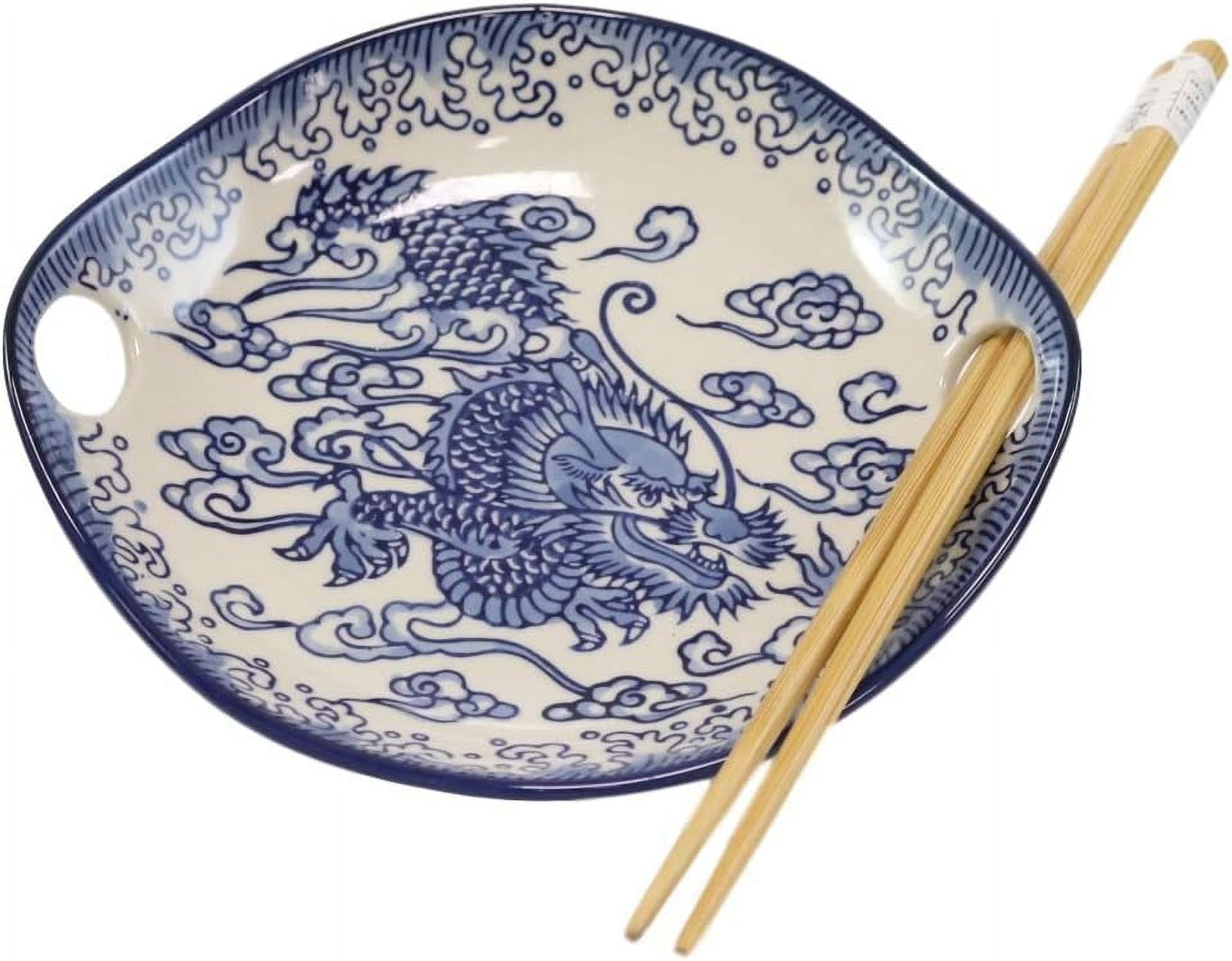 Blue White Ming Nine Dragons Dragon King Appetizer Snack Serving Coupe ...