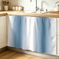 Blue White Ombre Cabinet Curtains for Shelves, Modern Abstract Art ...