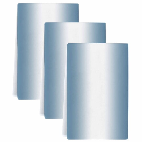 Blue White Ombre Kitchen Towels Set of 3, Absorbent Microfiber Dish Tea ...