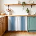 Blue White Ombre Small Sink Skirt 10"Wx11"L,Dustproof Under Sink ...