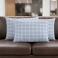 Blue White Plaid Pillow Covers Set of 4, Farmhouse Rustic Country ...
