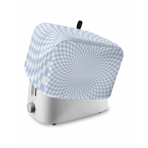 Blue White Plaid Toaster Cover 4 Slice, Large Kitchen Appliance Covers ...