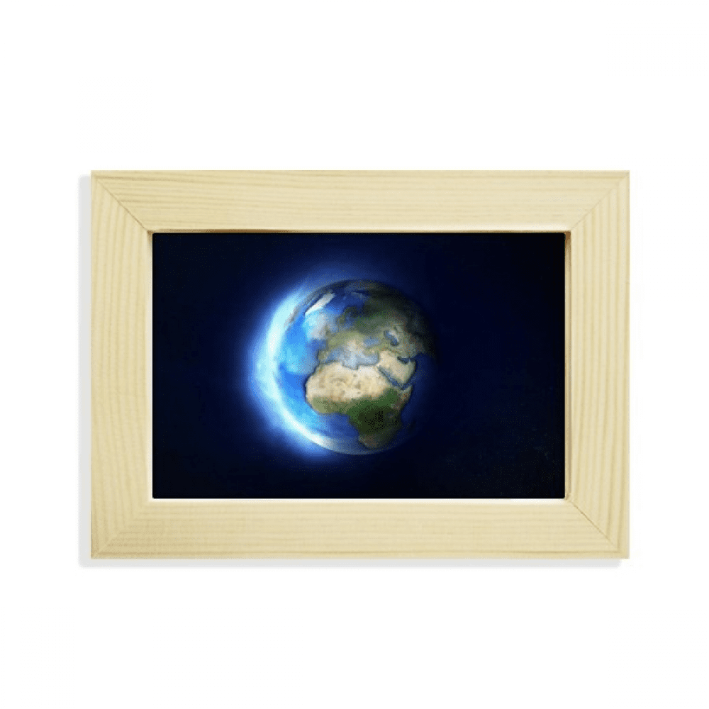 Blue White Planet Earth Desktop Decorate Photo Frame Picture Art ...