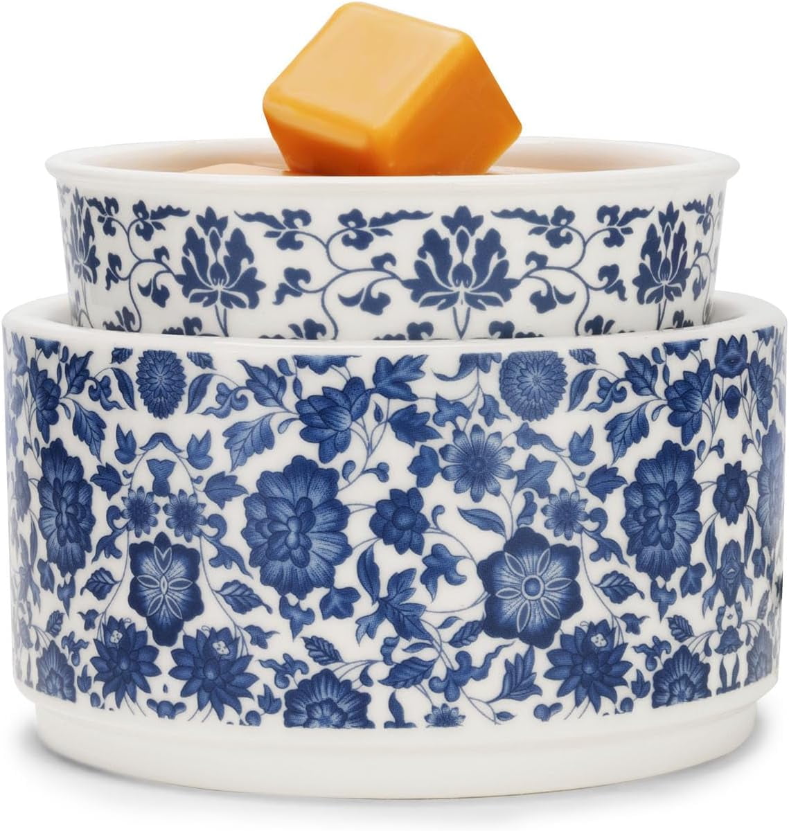 Blue & White Porcelain Pattern Wax Melt Warmer,Ceramic 3-in-1 Electric ...