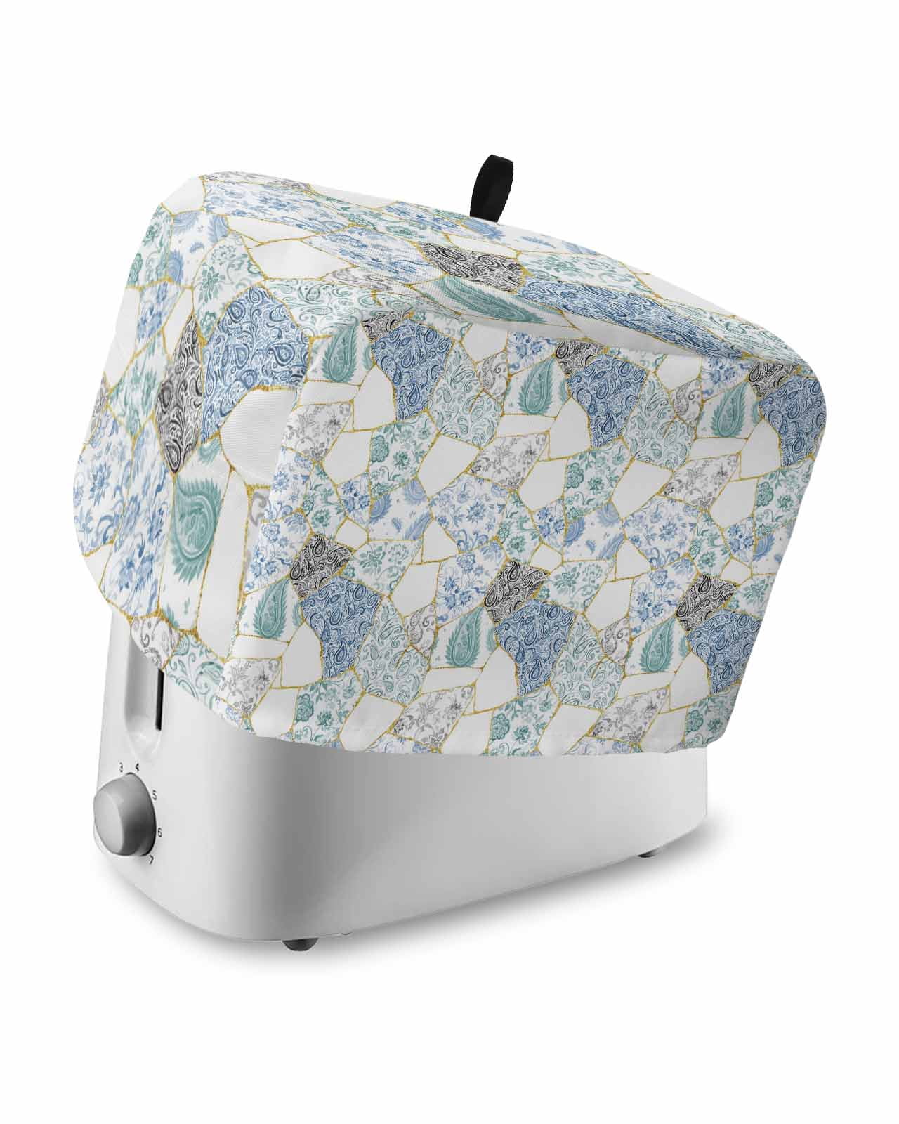 Blue White Porcelain Small Toaster Cover 2 Slice, Kitchen Appliance ...