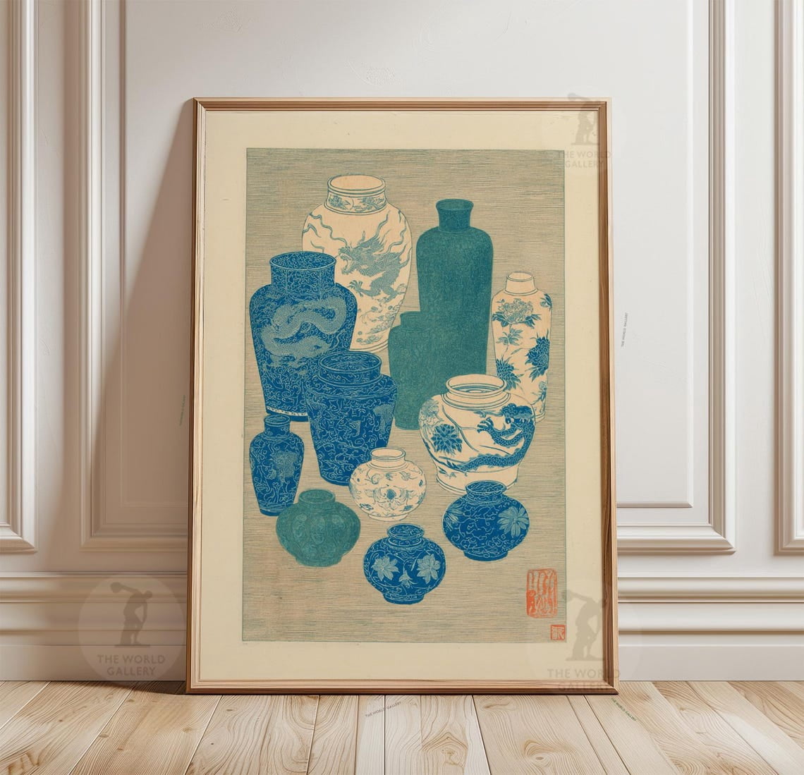 Blue White Porcelain Still Life Poster Unframed Paper Print - Walmart.com