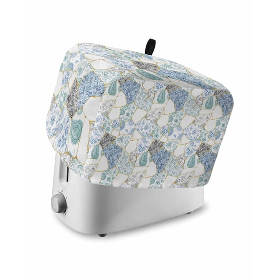 Blue White Porcelain Toaster Cover 2 Slice, Small Kitchen Appliance ...