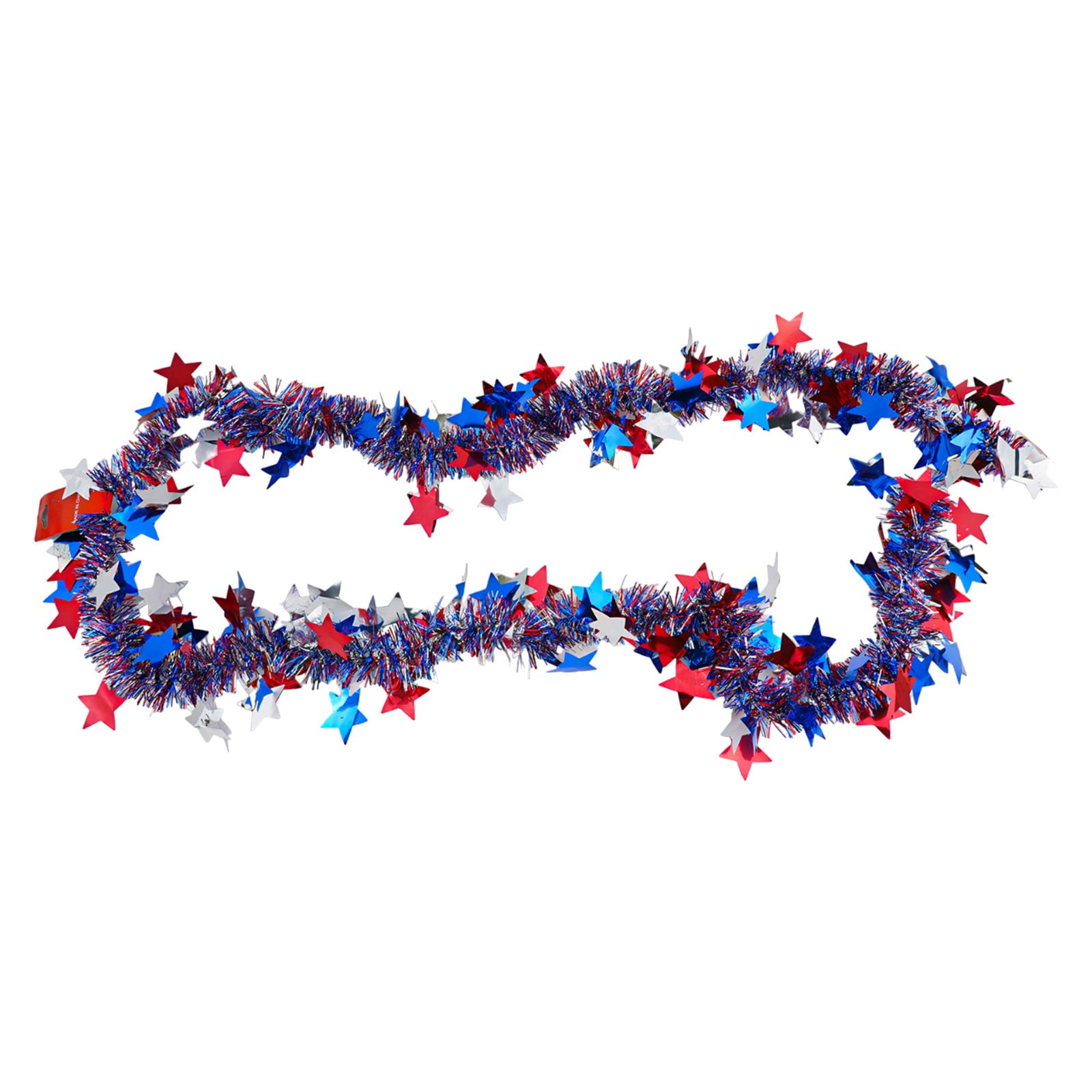 Blue White Red Coronation Garland King Coronation Decor Tinsel Garlands ...
