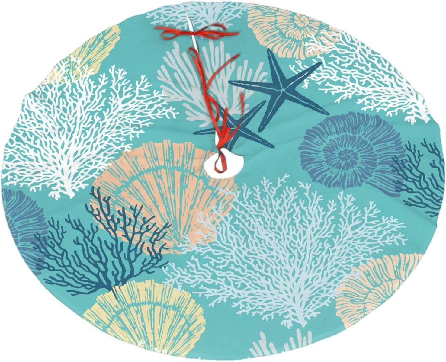 Blue White Snowflake Winter Tree Skirt 36" for Xmas Holiday New Year ...