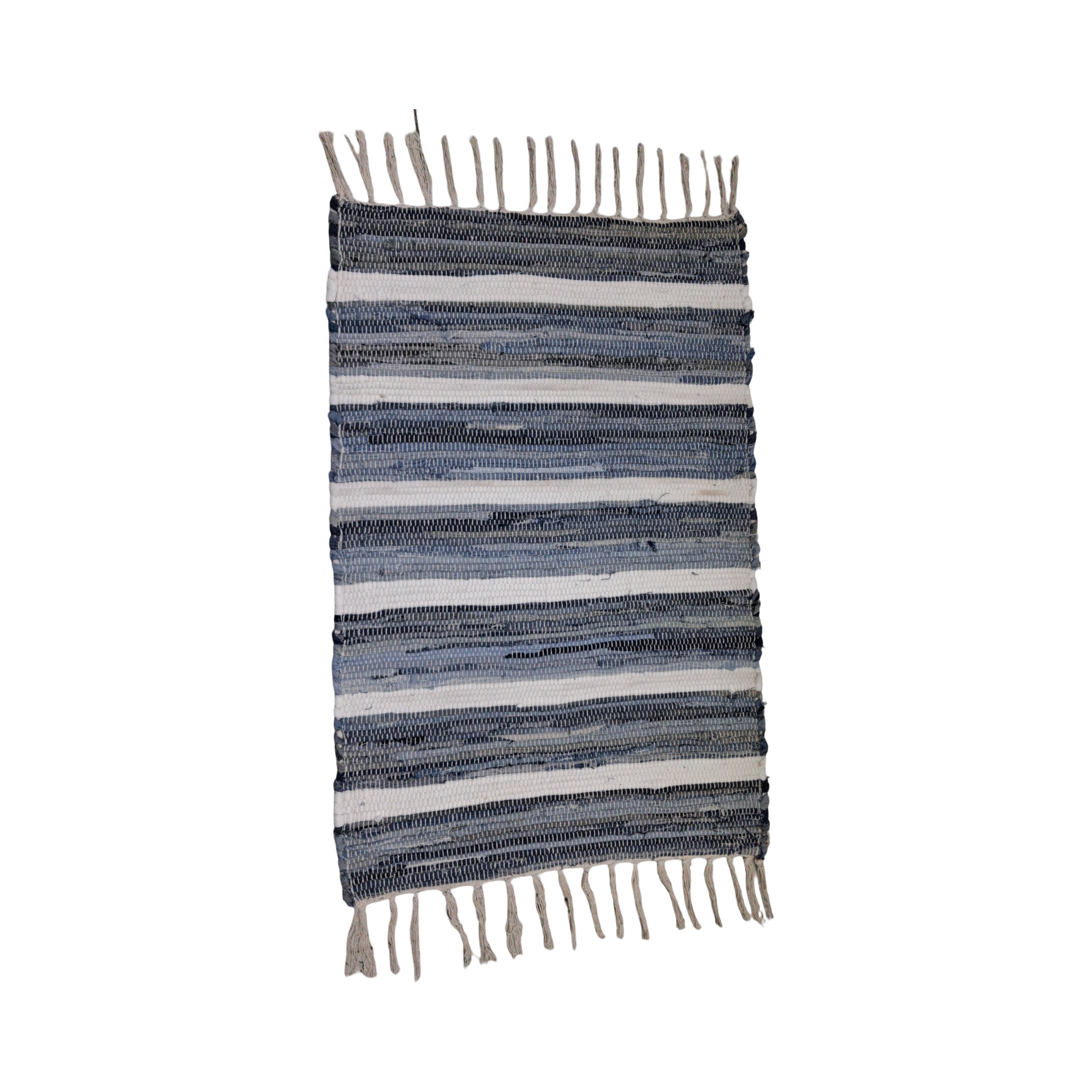 Blue & White Striped Chindi Rug by Ashland - Spring Home Decor ...