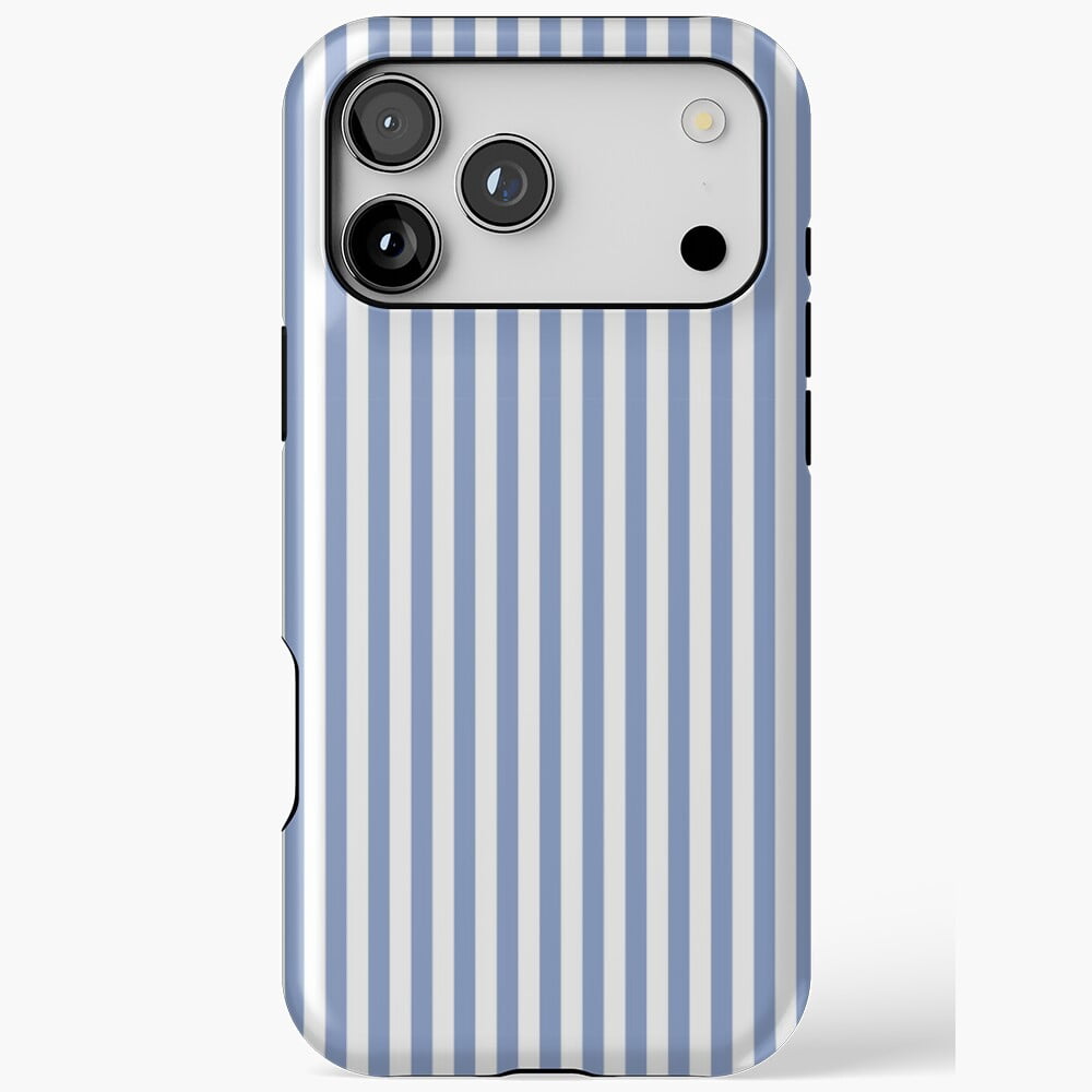 Blue White Stripes Nautical Geometric ArtPhone Case for iPhone 11 ...