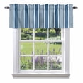 Blue White Stripes Valances for Windows, Lines Modern Vertical Stripes ...