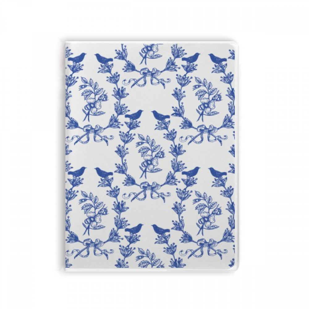 Blue White Symbol Notebook Gum Cover Diary Soft Cover Journal - Walmart.com