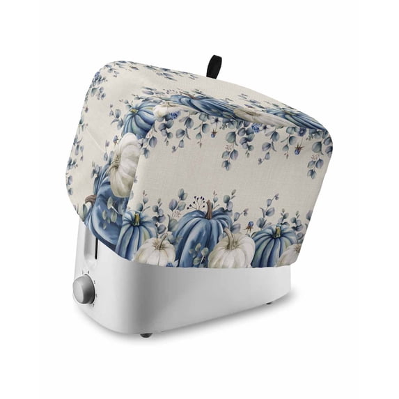 Blue White Toaster Cover 4 Slice, Large Kitchen Appliance Covers, Fall ...