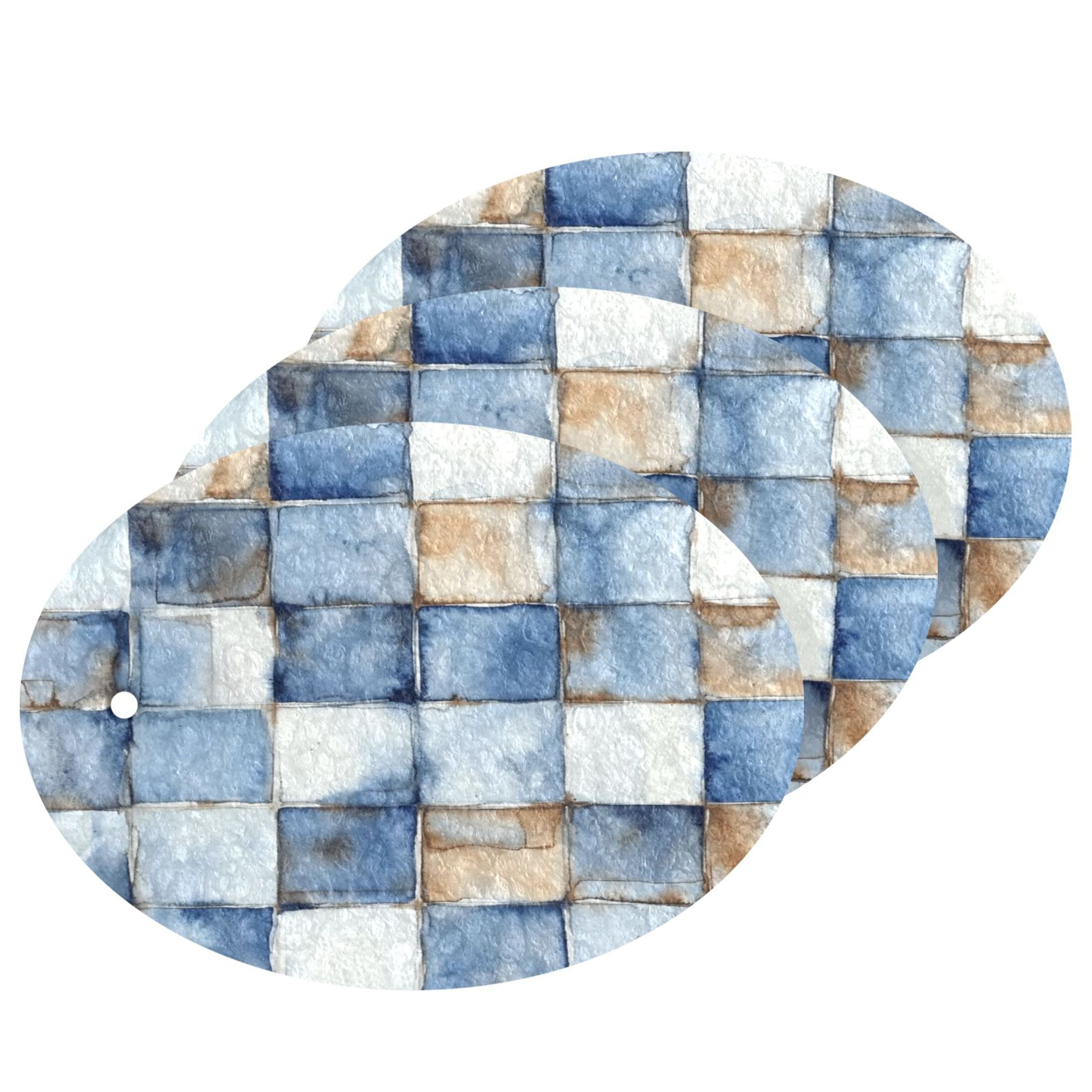 Blue and Whiten Square Tiles 3 Pack Dish Sponges Bulk Natural Sponges ...