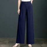 Blue Wide Leg Sweatpants Women Pants for Women EllaFlow Soft High Waist ...