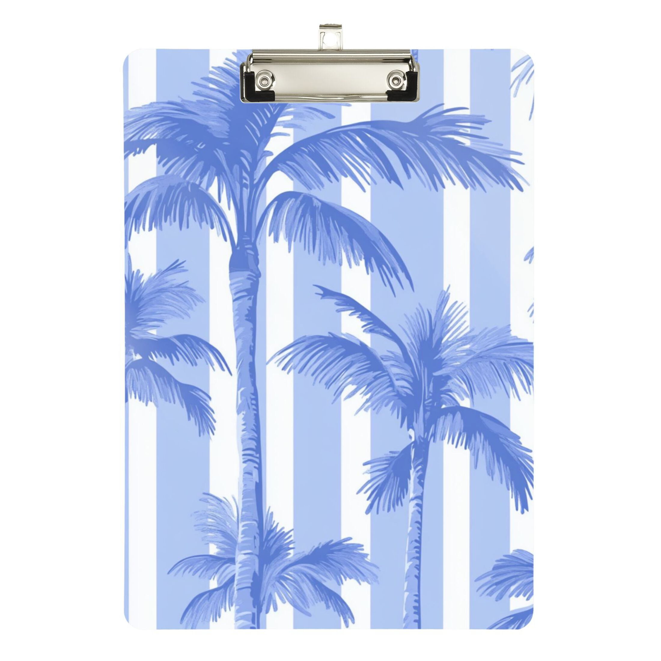 Blue Wide Stripes Coconut Trees Acrylic Clipboard Drawing Board ...
