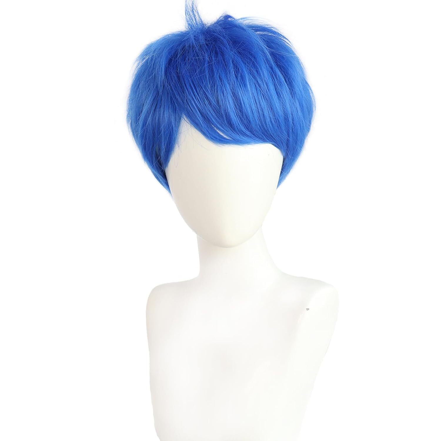 Blue Wig Short Layered Joy Wig Girls Blue Anime Wig Women Heat ...