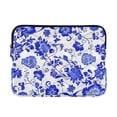 Blue Wild Flowers Leaves Quilted Laptop Protective Cases Computer ...
