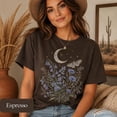Blue Wildflower Moon Shirt, Cottagecore Moth Floral Tee, Botanical ...
