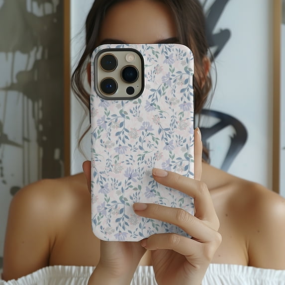 Blue Wildflower Romantic Floral MagSafe Phone Case iPhone 17 11 12 13 ...