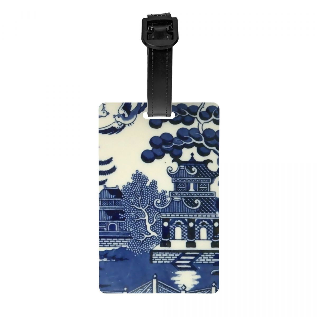 Blue Willow Ancient Ming Porcelain Luggage Tag Custom Chinoiserie ...