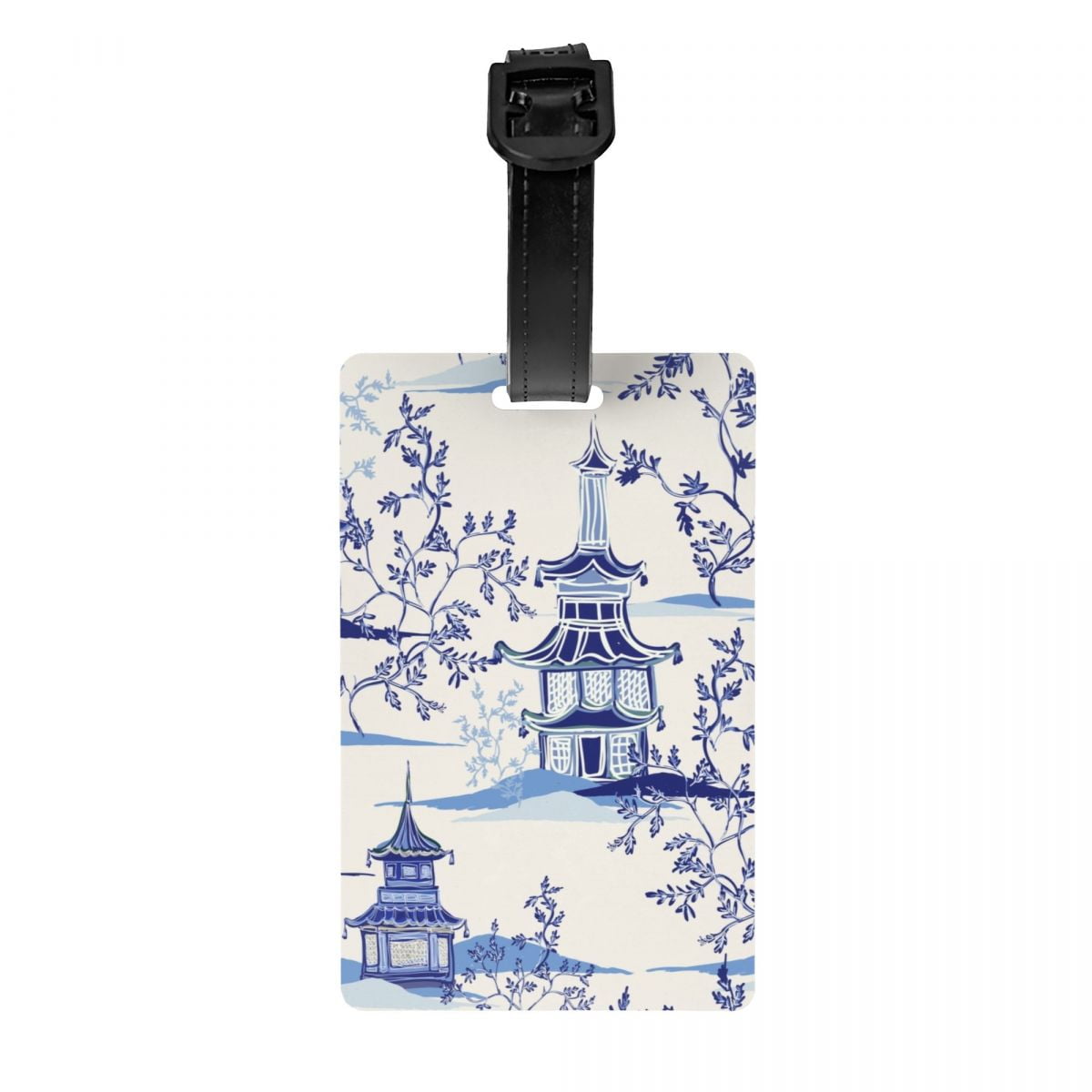 Blue Willow Ancient Ming Porcelain Luggage Tag Custom Chinoiserie ...